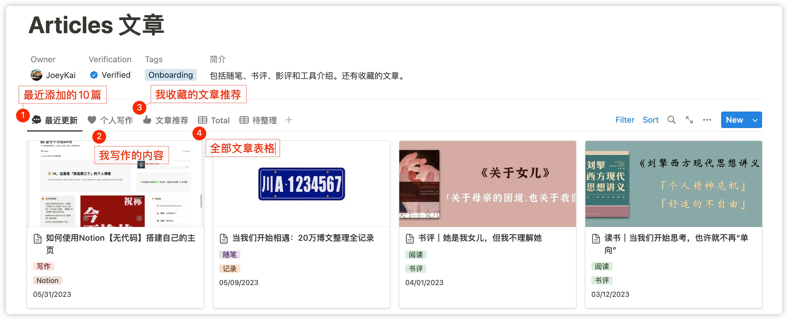 如何使用 Notion【无代码】搭建自己的主页 • joeytoday